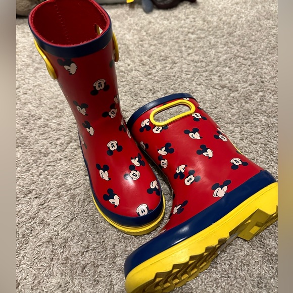 Disney | Shoes | Disney Mickey Mouse Rain Boots Size 1 Kids | Poshmark